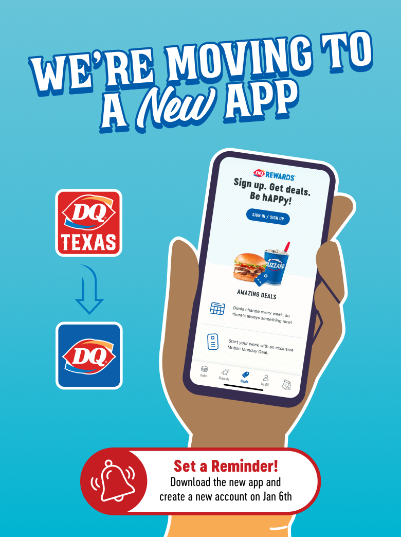 New App - Texas Dairy Queen